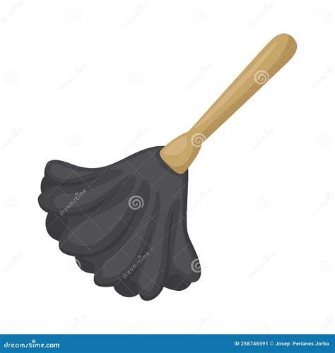 Illustration Av Symbolen F R Filmstecken Emoji Liten Broom