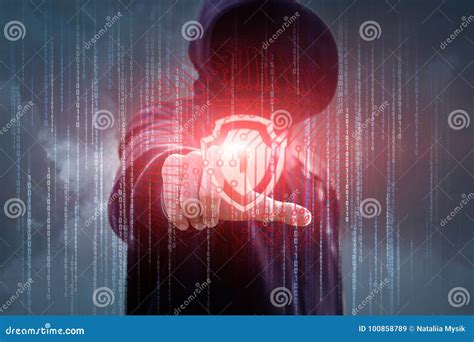 Hacker Tries To Break Into A Secure System Stock Image Image Of High Abstract 100858789