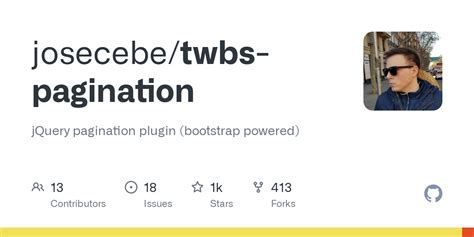 Github Josecebetwbs Pagination Jquery Pagination Plugin Bootstrap Powered