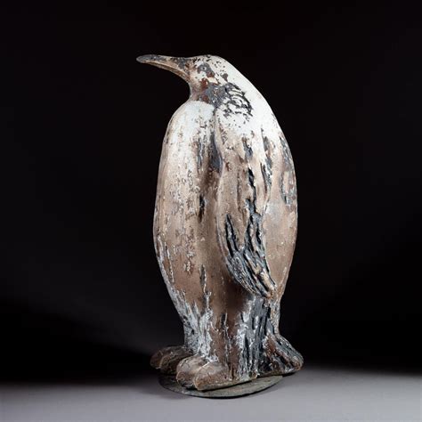 An Unusual Plaster Sculpture Of An Emperor Penguin Bada
