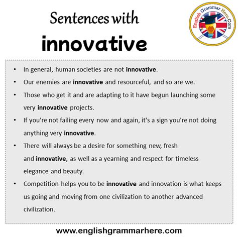 Sentences With Innovative Innovative In A Sentence In English Sentences For Innovative