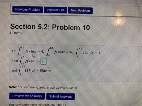 Solved Previous Problem Problem List Next Problem Section