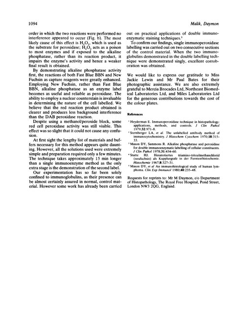 Improved Double Immunoenzyme Labeling Using Alkaline Phosphatase And
