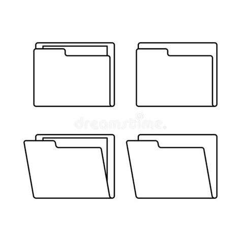 different folder icon set opened and closed folders collection