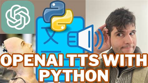OpenAi Text To Speech TTS Python Quick Start Tutorial Min Setup YouTube