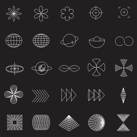 Premium Vector Vector Geometric Elements Set 1
