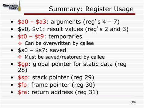 Ppt Mips Isa Ii Procedure Calls And Program Assembly Powerpoint