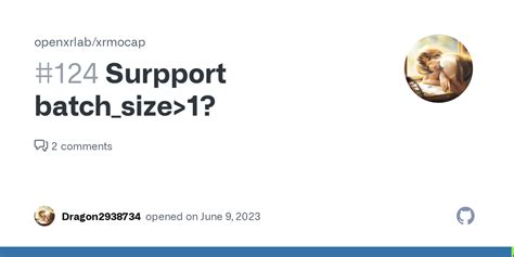 Surpport Batch Size Issue Openxrlab Xrmocap GitHub