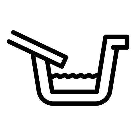 Iron Gutter Icon Outline Style 15667049 Vector Art At Vecteezy