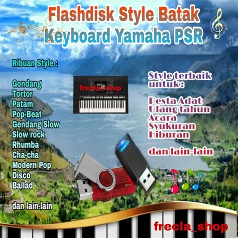 Flashdisk USB Ribuan Style Batak Keyboard Yamaha PSR Type S Lazada Indonesia