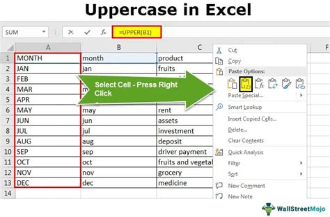 Convert Text To Lower And Upper Case In Excel Healthy Food Near Me