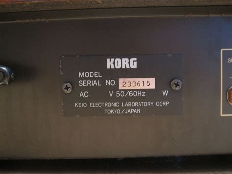 matrixsynth korg lambda es 50 analog string synthesizer keyboard sn 233615