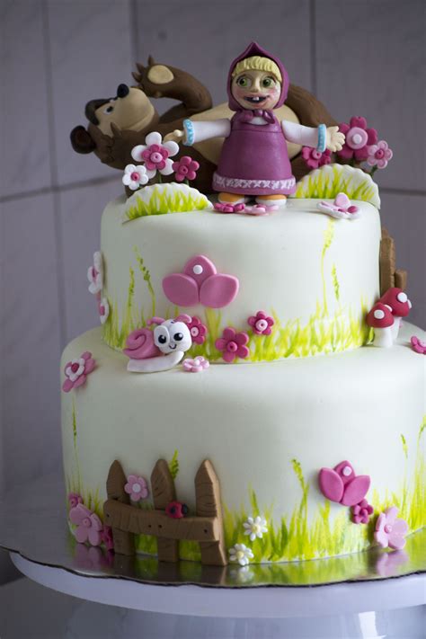 Masha And The Bear Cake Birthday Masha And Bear Cake