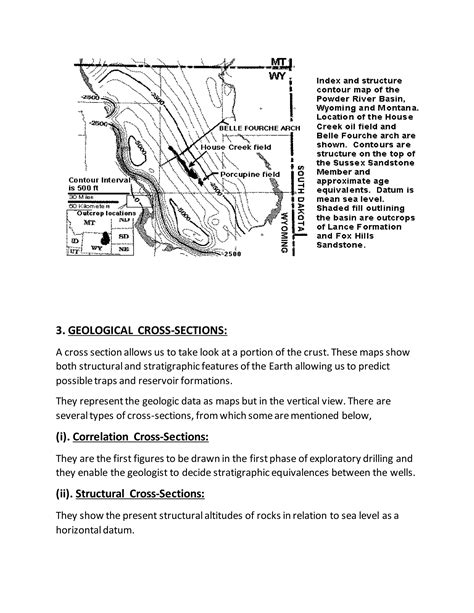 Geological Subsurface Maps Docx
