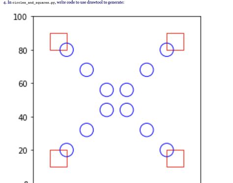Solved In Circles And Squares Py Write Code To Use Chegg