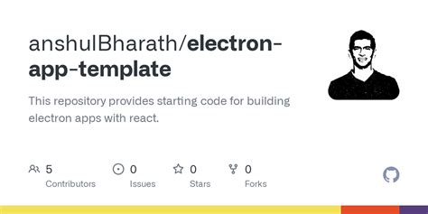 Github Anshulbharathelectron App Template This Repository Provides Starting Code For
