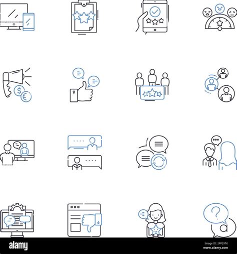 Examinations Line Icons Collection Tests Assessment Evaluation