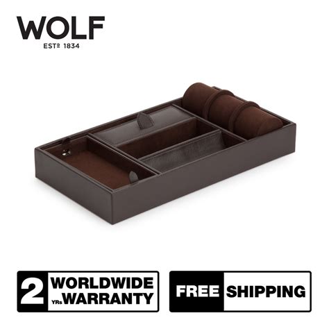 ถาดใส่เครื่องประดับ กล่องเครื่องประดับ Wolf1834 รุ่น Blake Valet Tray