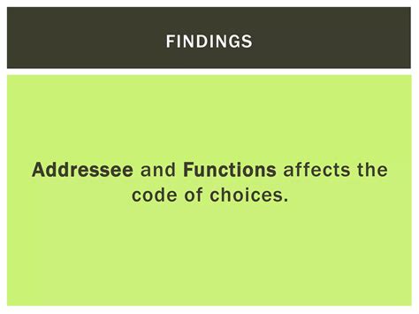 Code Switching Sociolinguistics PPT