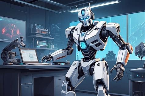 Premium Photo Robotics Lab Battle Transformer In Science Fiction Premium Photo Robotics Lab Battle Transformer In Science Fiction