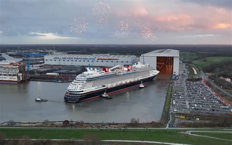 Watch Disney Wish, the World's First Triton-Class Cruise Ship, Float Out in Germany - autoevolution