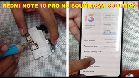 Redmi Note Pro Deadboot No Sound No Front Camera Solution YouTube