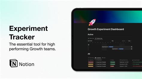 growth experiment tracker