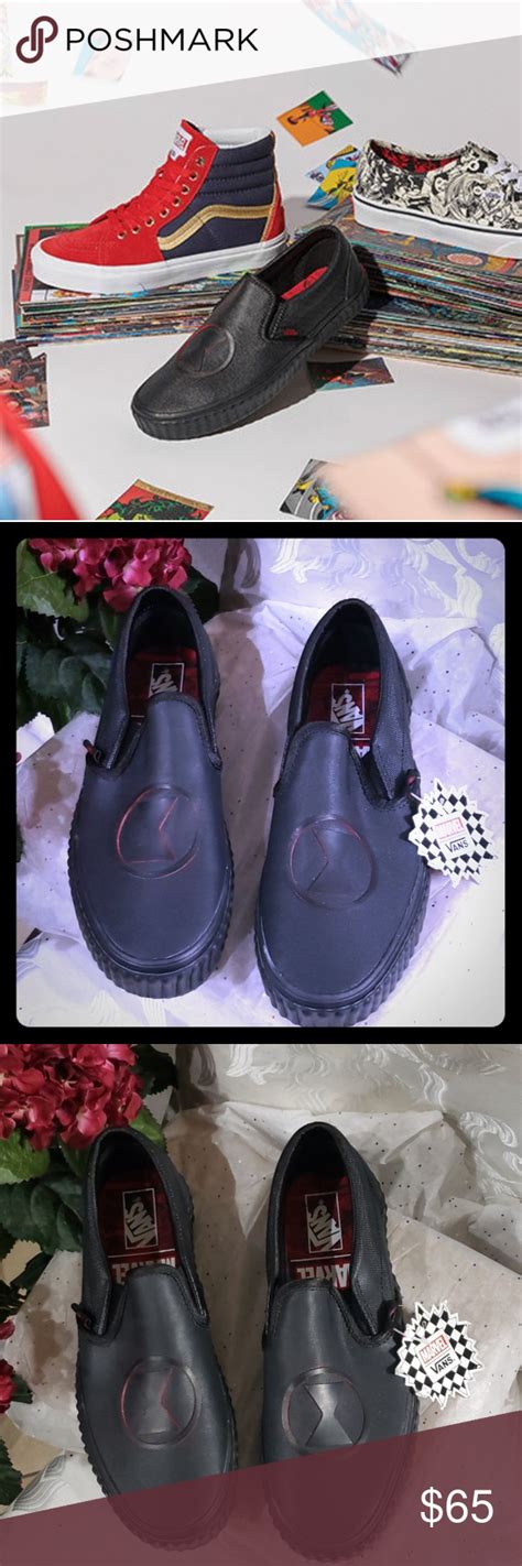 Limited Edition Vans X Marvel Black Widow Sneakers Size 75