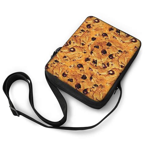 Chocolate Chip Cookie Print Rectangular Crossbody Bag Gearfrost