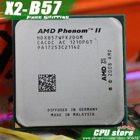 AMD Phenom II X B CPU Processor Dual Core Ghz M W GHz Socket Am Am Free