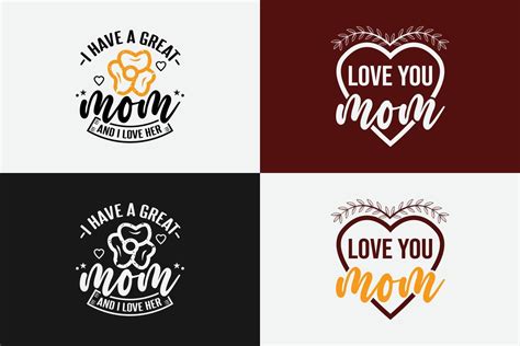 Te Amo Mamá Y Tengo Un Gran Diseño De Camiseta Con Letras De Mamá
