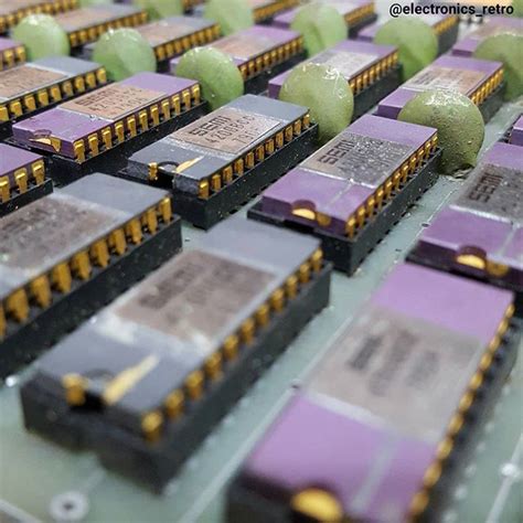 Old Ram Memory Board 70s Rammemory Cpu Electronics Microprocessor Instatech Electronic