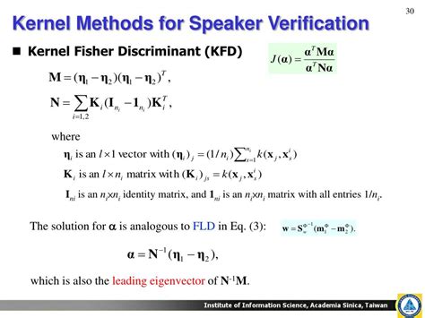 Ppt Speaker Verification Via Kernel Methods Powerpoint Presentation Free Download Id3327953