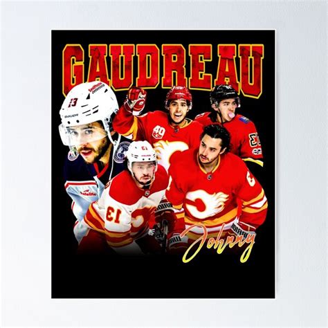 Johnny Gaudreau Hockey Flames Calgary Rip Johnny Gaudreau Poster For