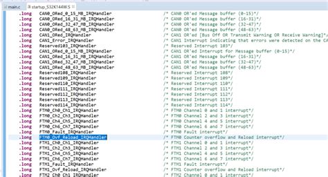 solved ftm3 interrupt service routine nxp community