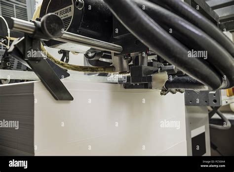 Paper In An Offset Printing Machine Stock Photo Alamy