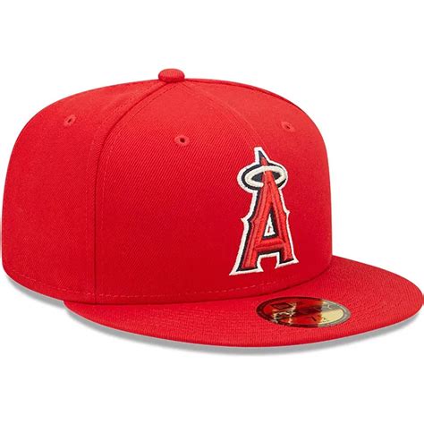 Gorra Plana Roja Ajustada 59fifty Authentic On Field De Los Angeles