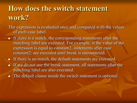 The C Programming Language Switch Case Powerpoint Slides Learnpick India