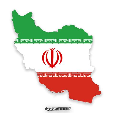 دانلود فایل وکتور لایه باز پرچم ایران در نقشه ایران با نشان الله