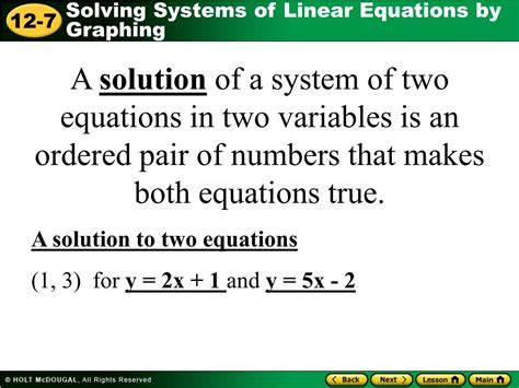 PPT A System Of Equations Is A Set Of Two Or More Equations That Are To Be Solved PowerPoint