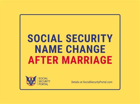 Social Security Name Change After Marriage Social Security Portal