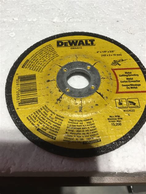Dewalt Dwa4510 4x18x58 Metal Cutting Grinding Disk Brand New Lot