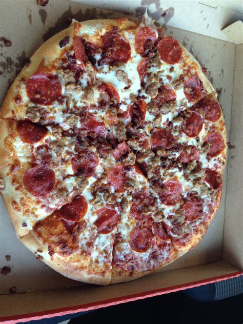 Three Meat Little Caesars Pizza Cheap Fast Easy Yummy Pizza