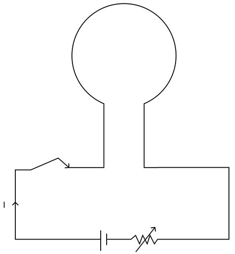 The Diagram Alongside Shows A Loop Of Wire Carrying Current Knowledgeboat