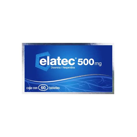 Elatec 500mg 60 Tabletas Diverfarma