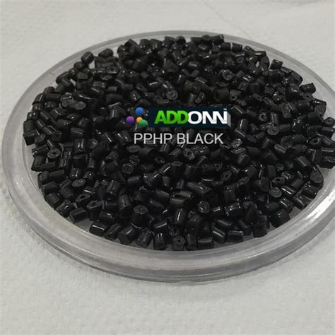 Pphp Plastic Pellets Polypropylene Homopolymer Granules Black Injection Moulding Grade 25