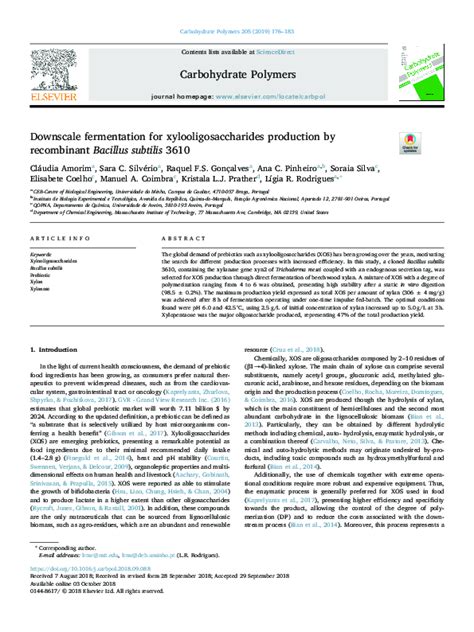 Pdf Downscale Fermentation For Xylooligosaccharides Production By