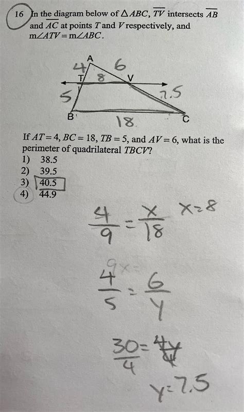 9th Grade Geometry What Mistake Did I Make Rhomeworkhelp