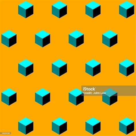 일반 노란색 골드 배경에 정기적으로 배열 청록색 3d 큐브 모양의 많은 그늘 0명에 대한 스톡 벡터 아트 및 기타 이미지 0명 3차원 형태 기하 도형 Istock