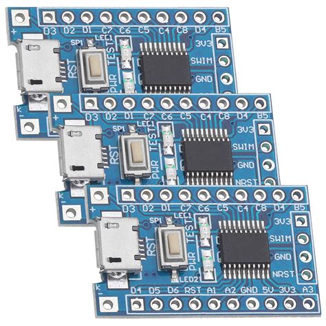 stm8s103f3p6 8 bit minimum system microcontroller development board